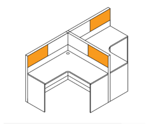 Curve Linear Workstation T Type - India's #1 Modular Office Furniture ...